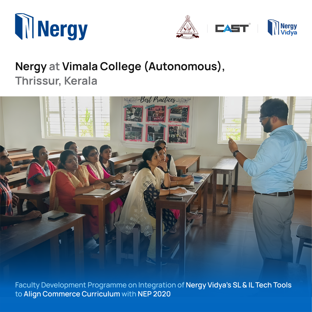 FDP for the commerce faculty at Vimala College (Autonomous), Thrissur - Nergy India
